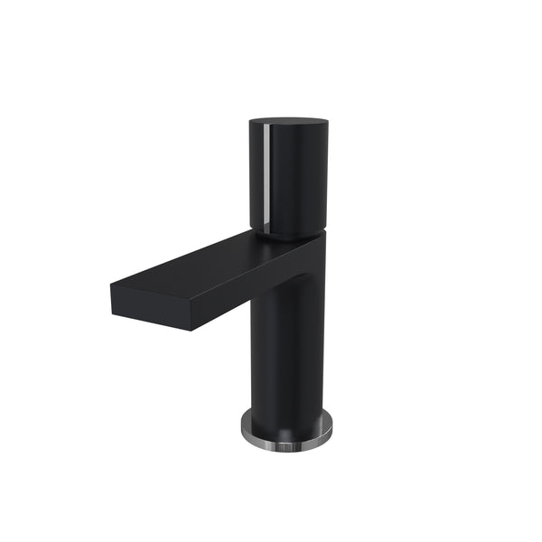 Matt Black Handleless Arte Futuristic Basin Mixer Tap Deck Mounted Bra
