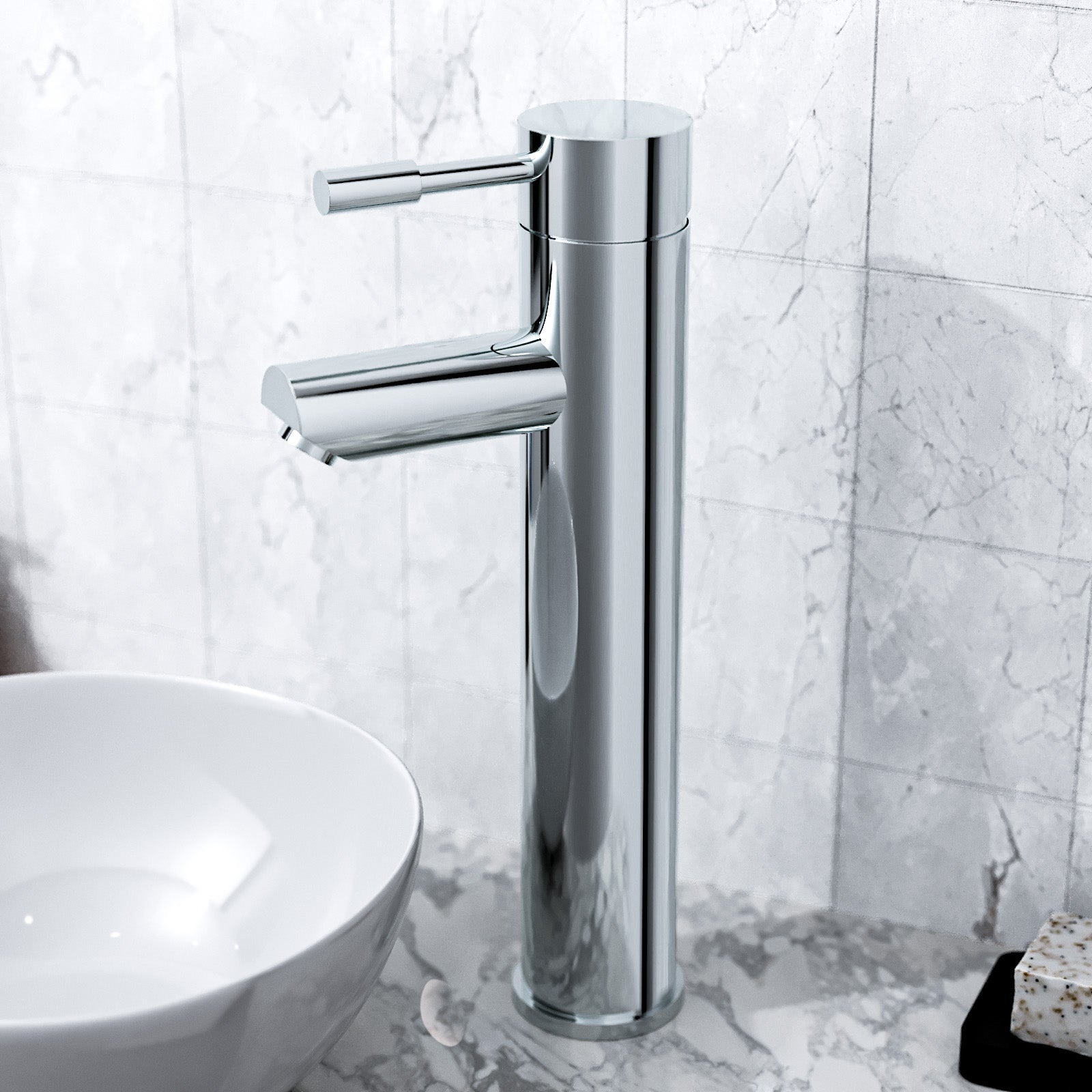 Marc High Rise Bathroom Basin Mono Mixer Tap