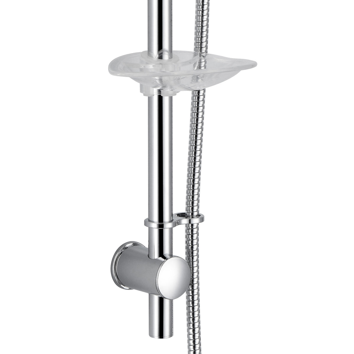 Flora Chrome Round 3 Way Concealed Thermostatic Shower Mixer Set - Sli