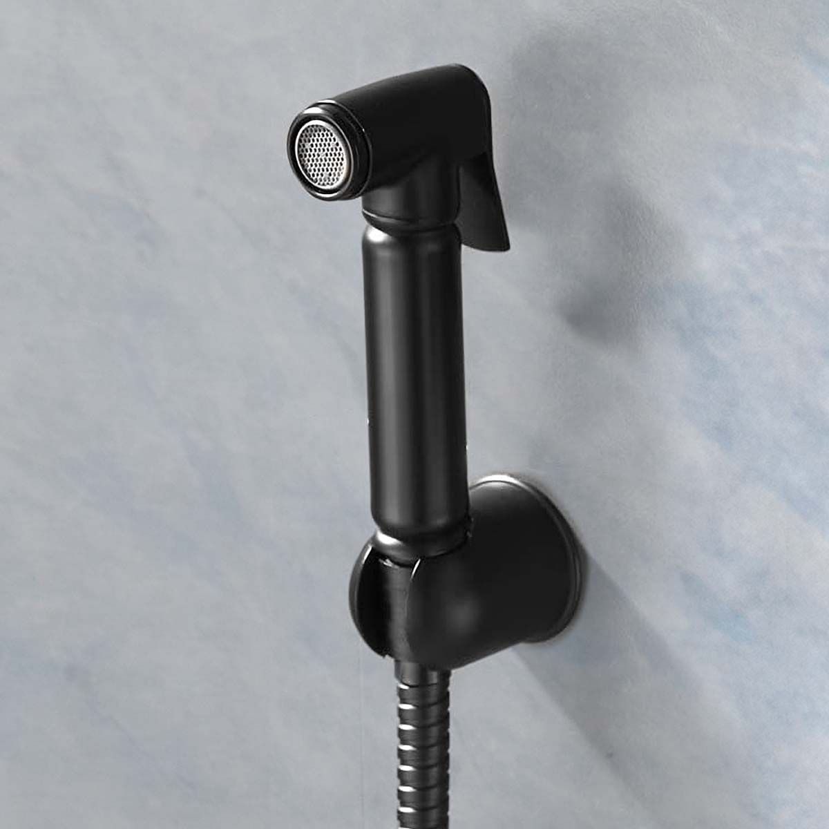 Modern Douche Shower Spray Kit With Holder & Hose Black