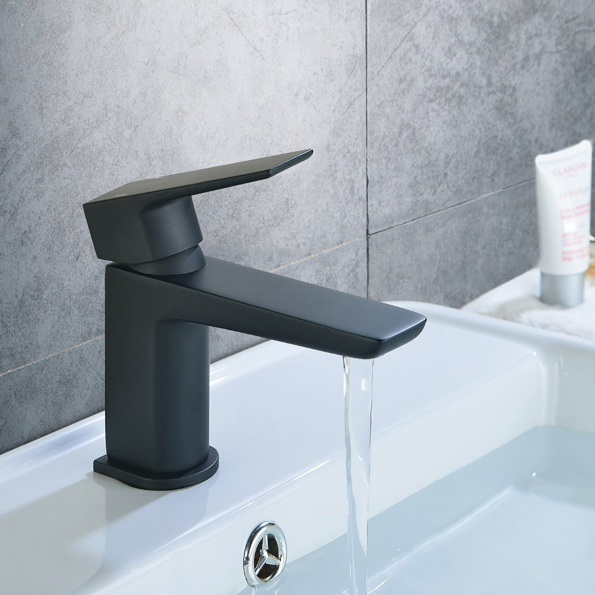 Astra Contemporary Matte Black Basin Mono Mixer Tap